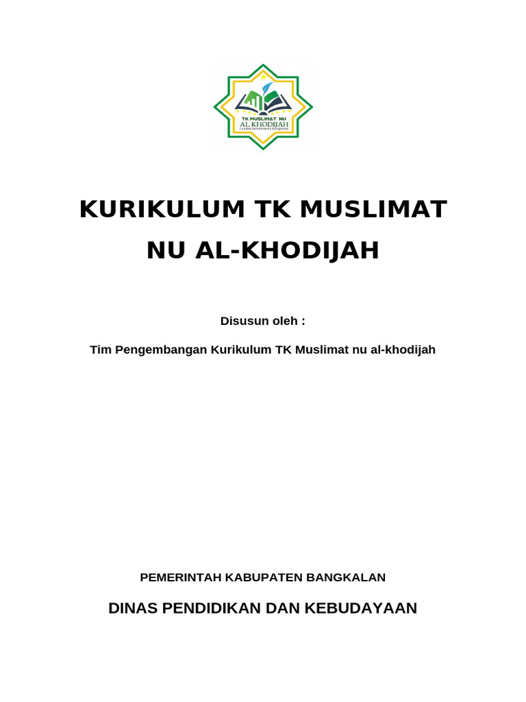 Contoh Dokumen KTSP Paud | PDF