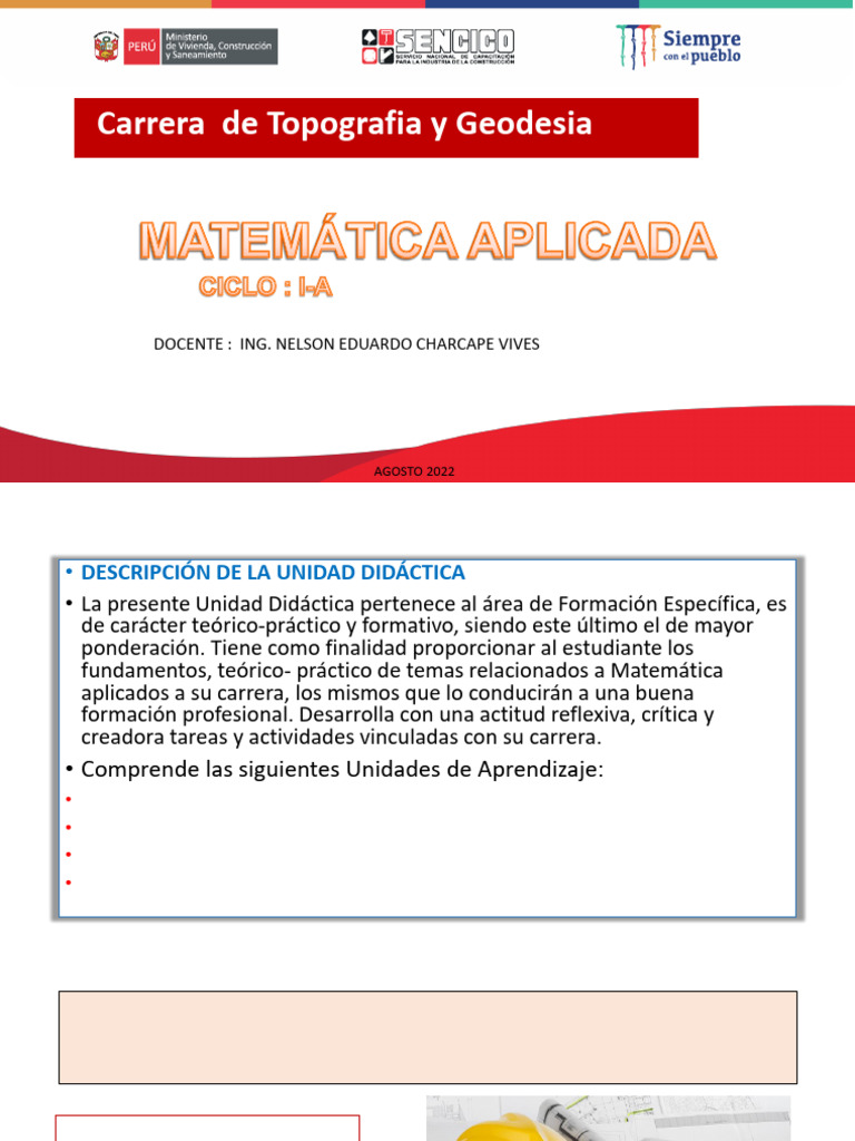 Clase 02-Matematica Aplicada I-A | PDF