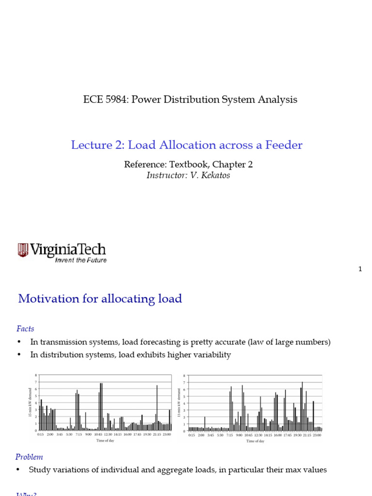 02 Load Allocation Across A Feeder | PDF