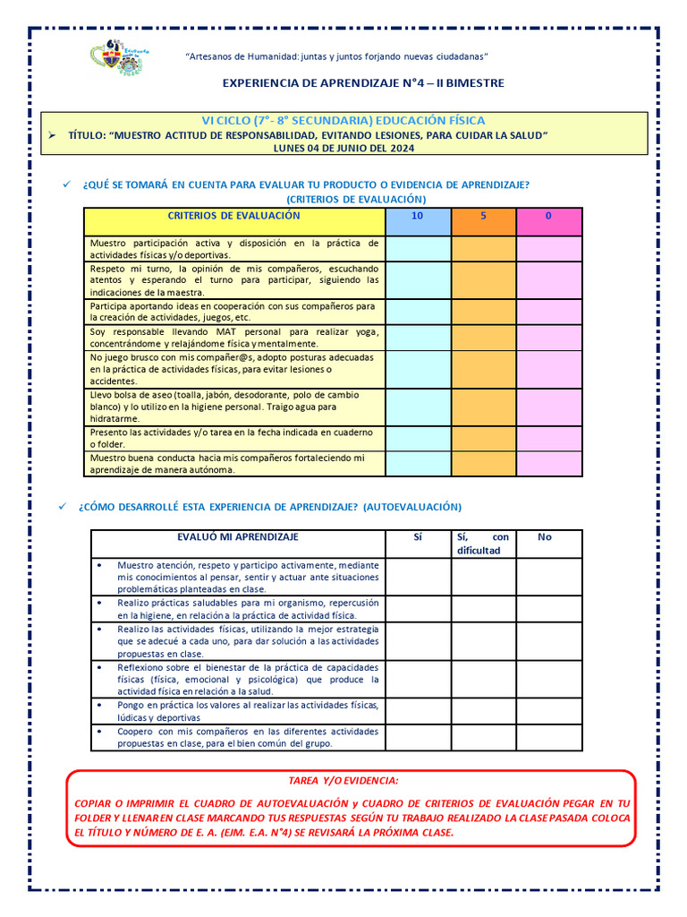 II Bim e A n4 Vi Ciclo 7o 2024 PDF | PDF