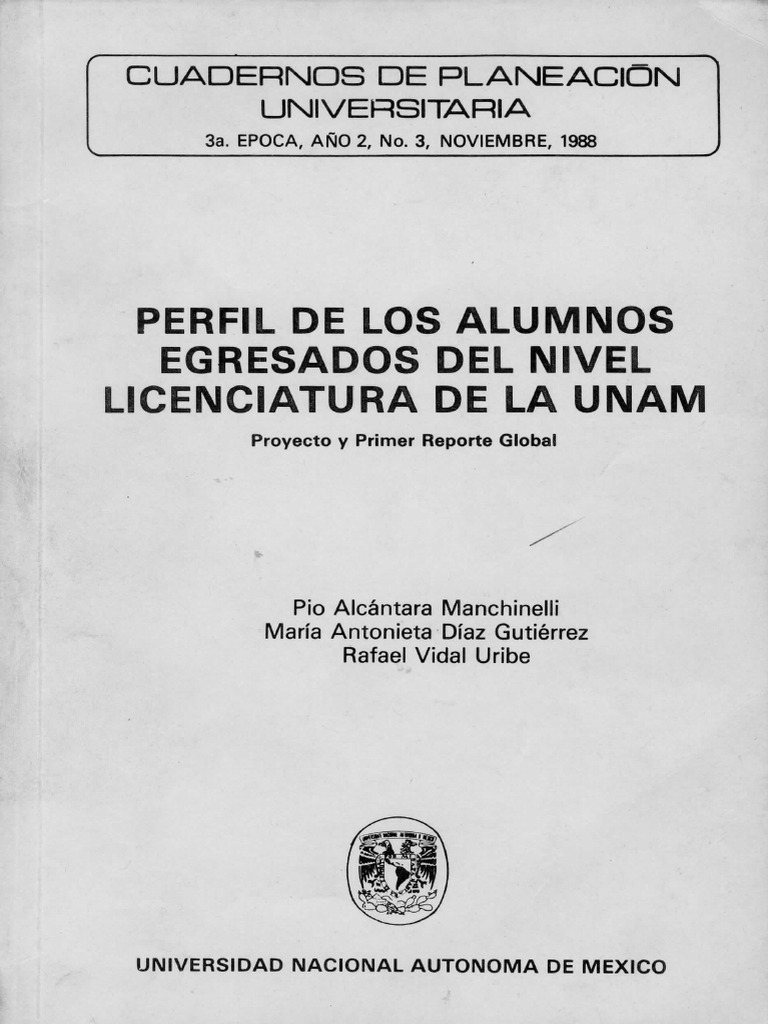 Perfil de Egresados de Licenciatura UNAM | PDF