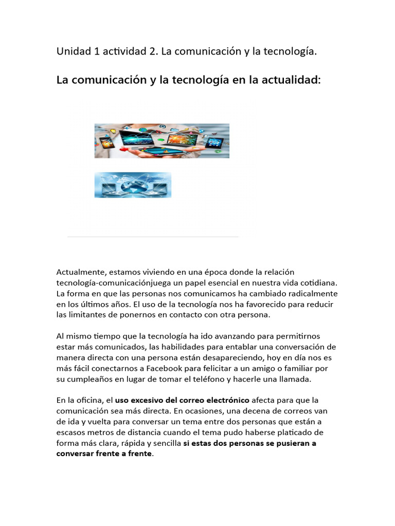 Unidad 1 Actividad 2 | PDF