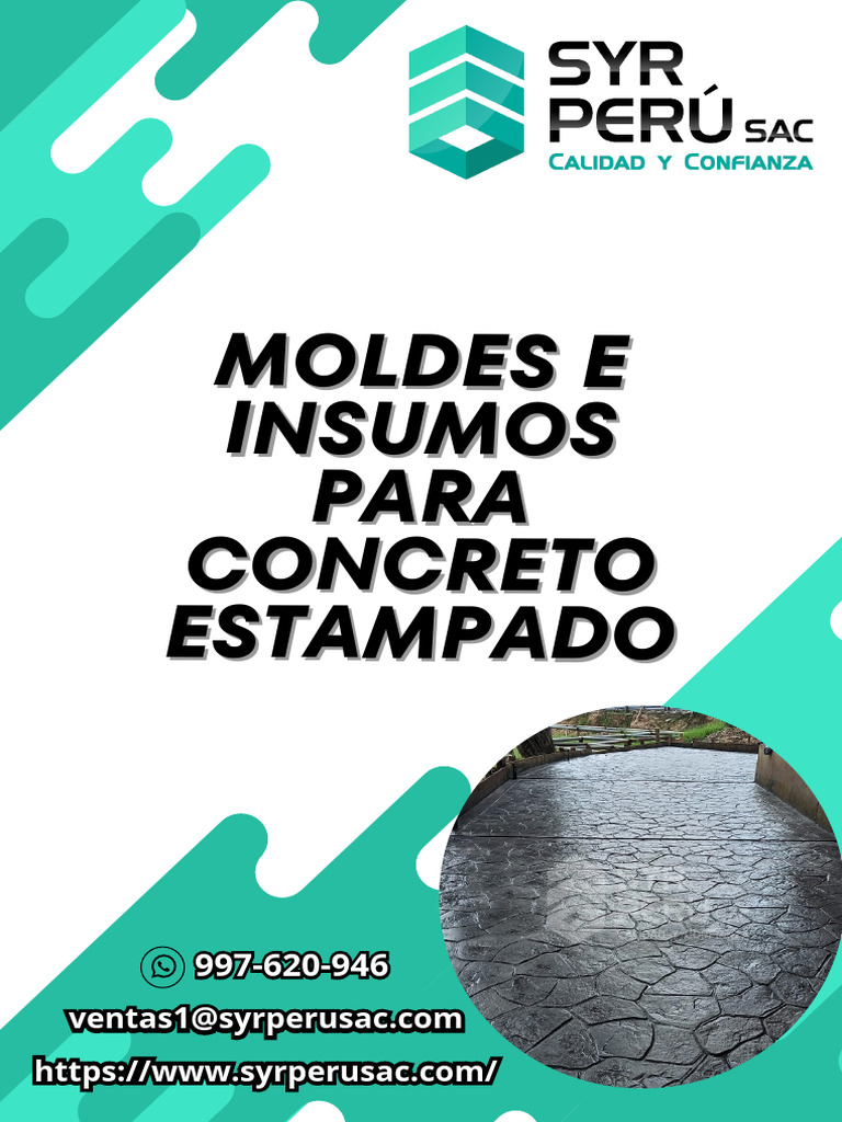 CATÁLOGO DE MOLDES PARA CONCRETO ESTAMPADO | PDF