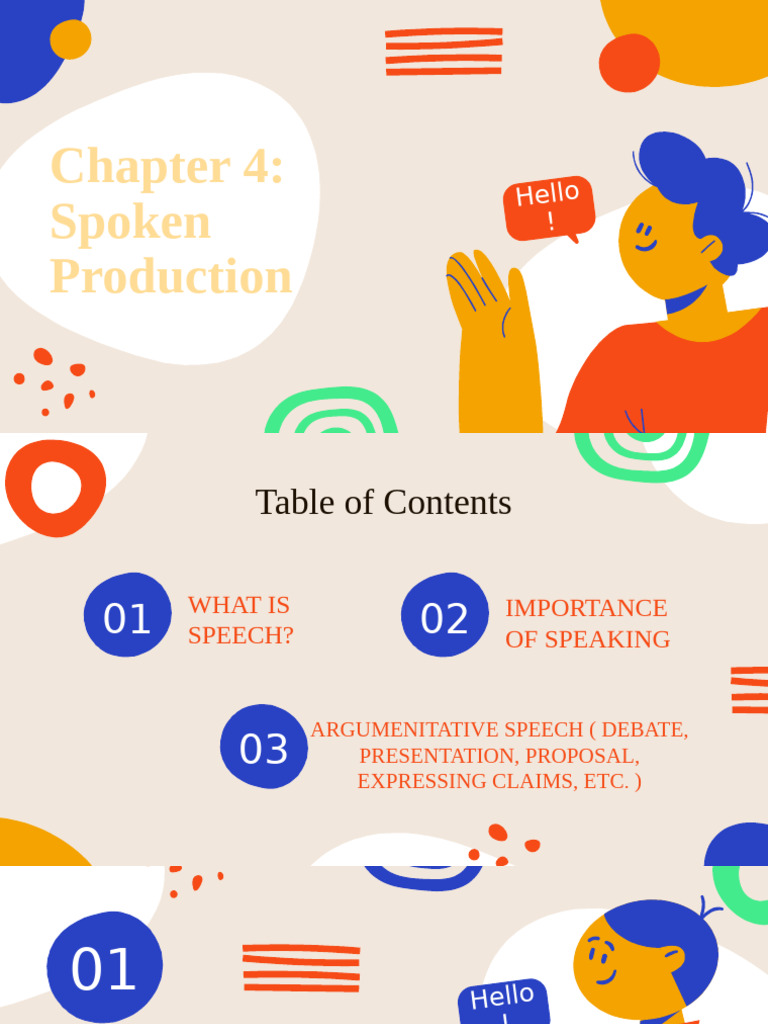 Spoken Production | PDF