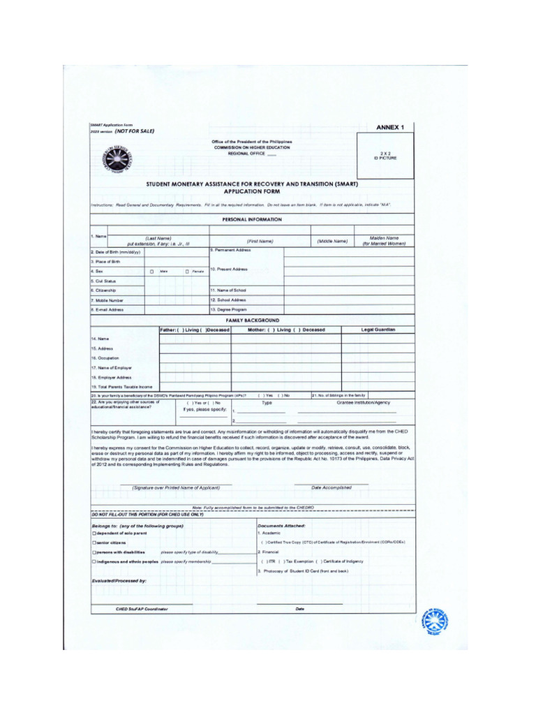 Smart Application Form | PDF