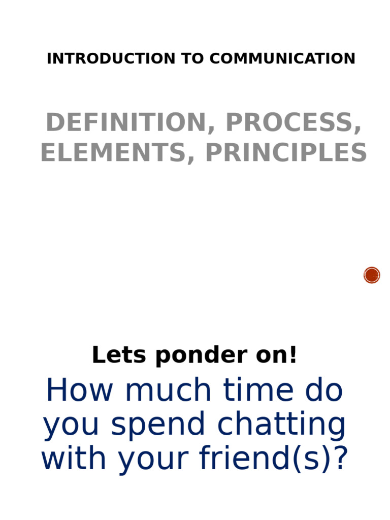 Definition, Process, Elements, Principles: Introduction To ...