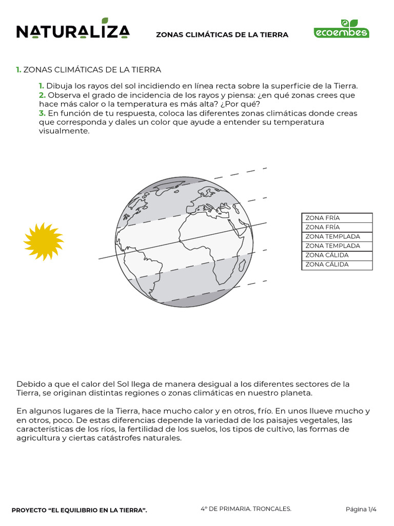 Zonas Climáticas de La Tierra | PDF