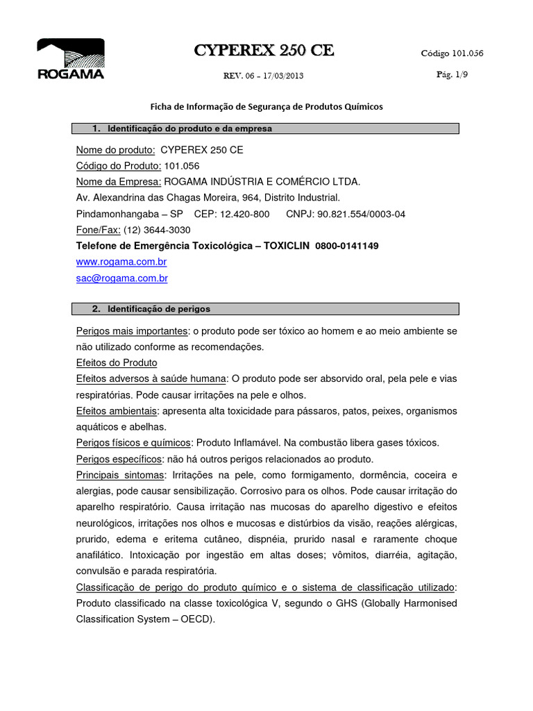 Cyperex 250 Ce | PDF