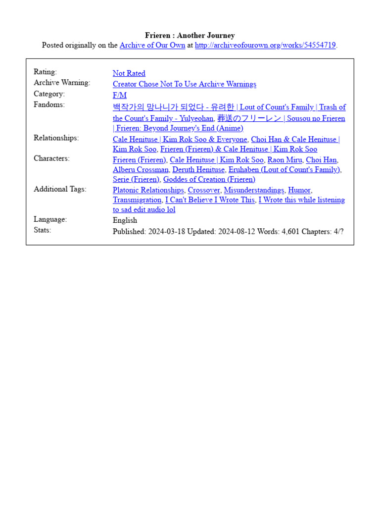 Frieren Another Journey | PDF