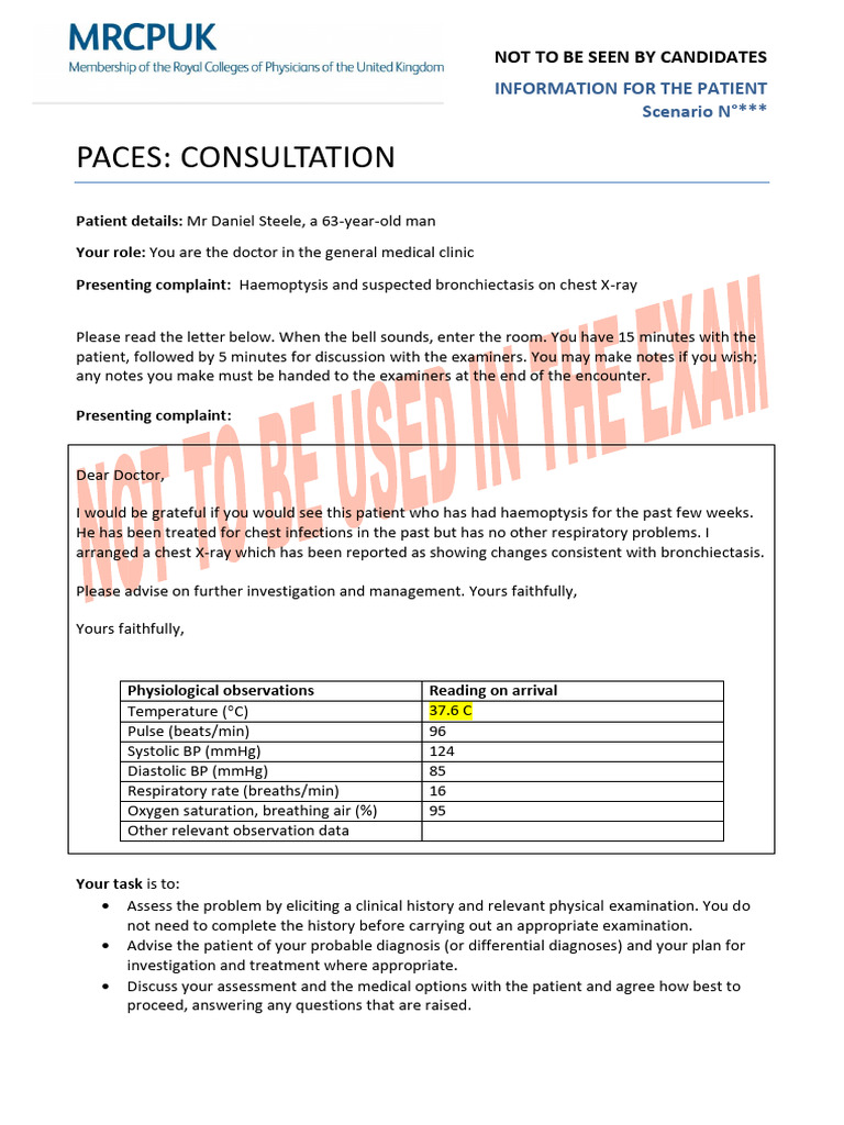 PACES23 Consultation example 1 | PDF