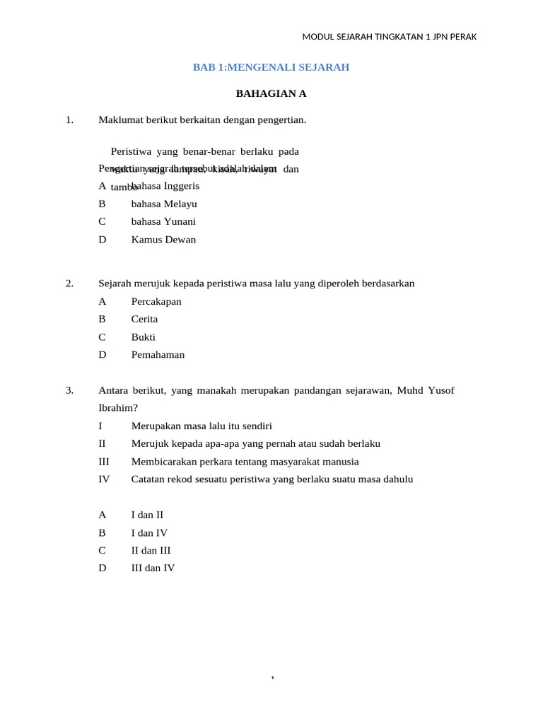 170 Kertas1 Tingkatan 1-3-10 | PDF | Ilmu Sosial | Seni