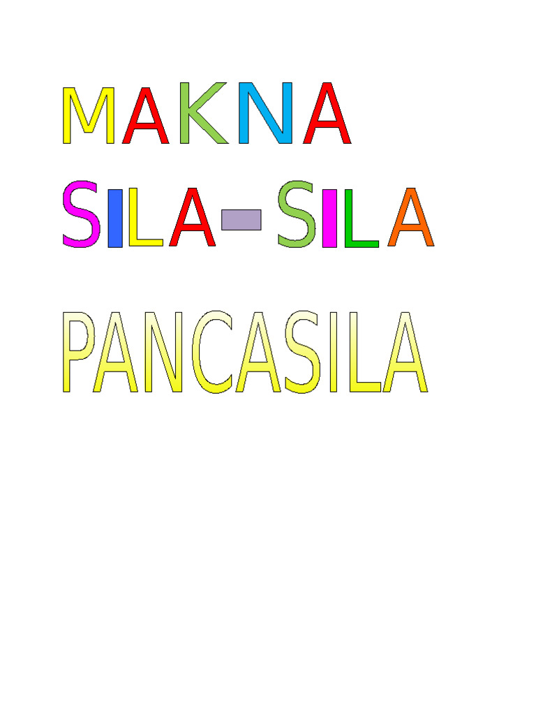 Makna Sila PANCASILA | PDF