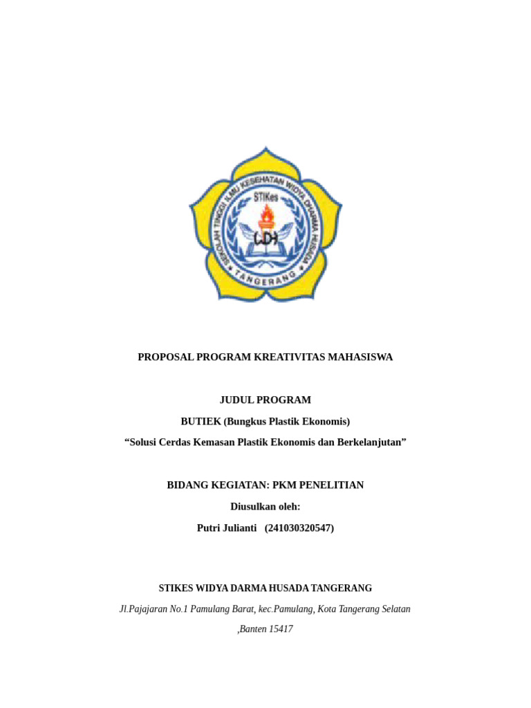 PPKMB Proposal Putri Julianti | PDF