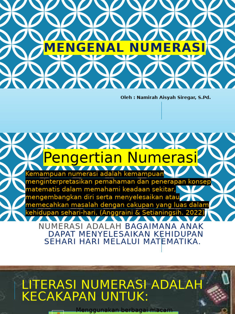 Mengenal Numerasi | PDF