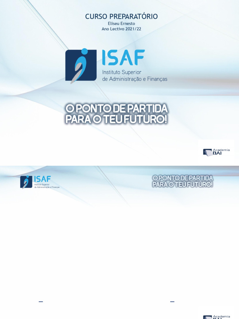Aula 8 ISAF | PDF