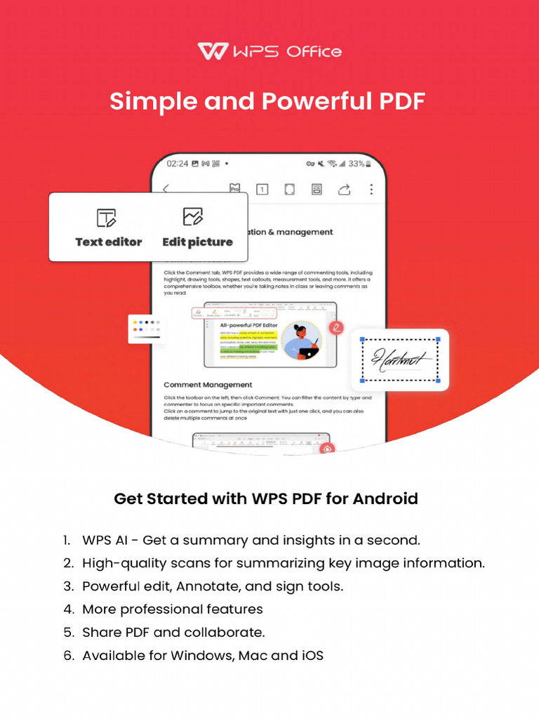 Get Started With WPS Office For Android - Versi Gambar Saja | PDF