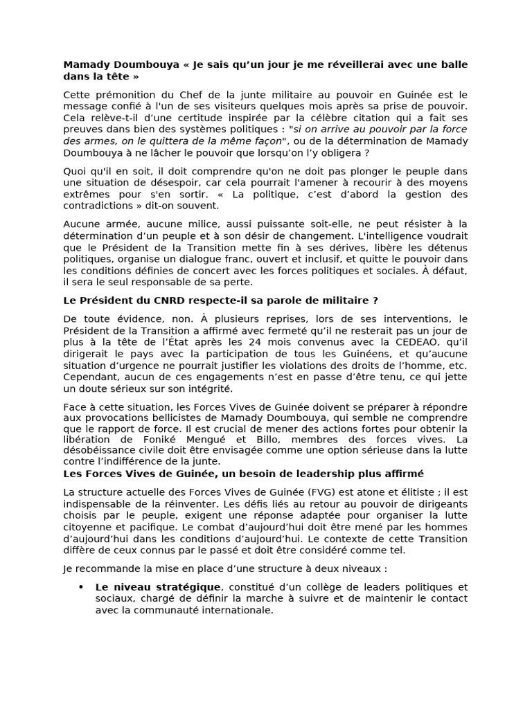 Daouda Diallo NFD 1 | PDF