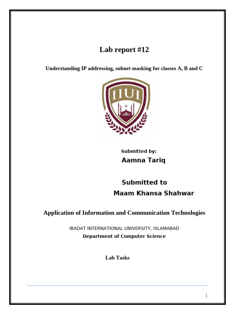 Lab Report 12 (AICT) | PDF