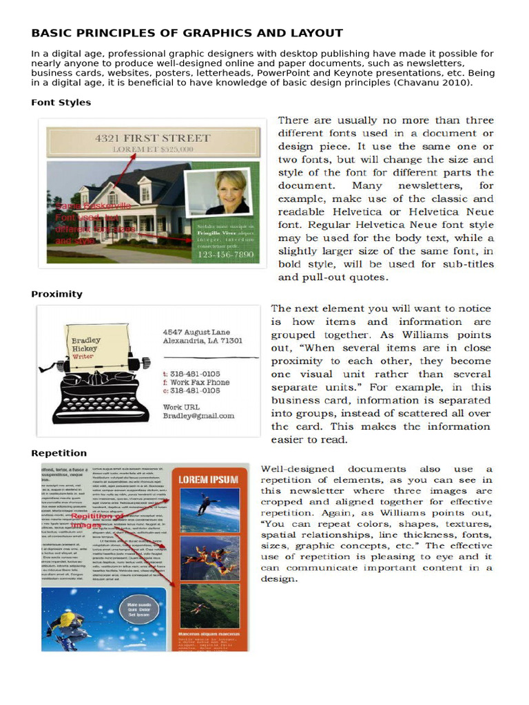 Etech 12 Basic Principles of Graphics and Layout | PDF