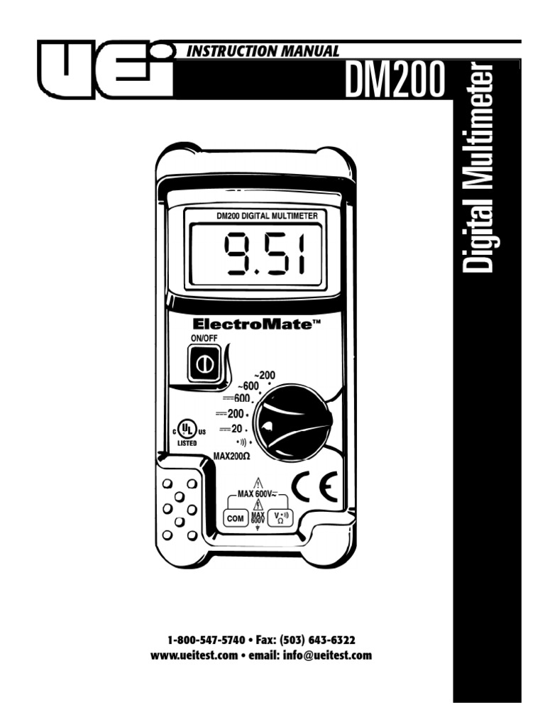 DM200 Manual | PDF