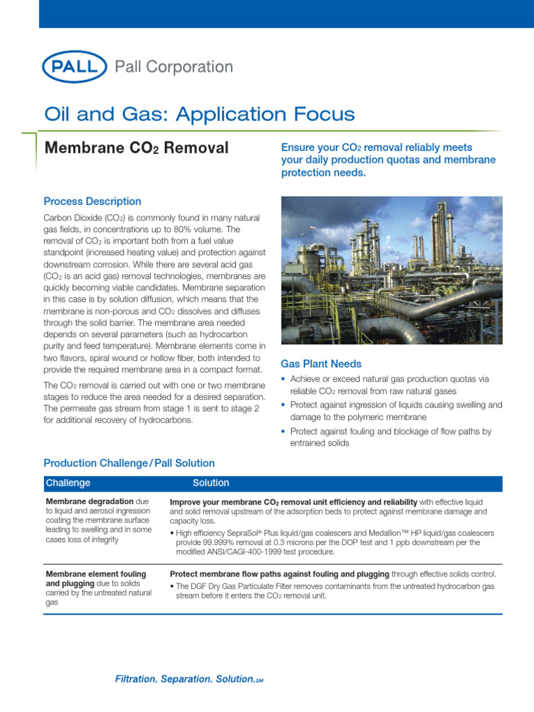 Membrane Co2 Removal | PDF