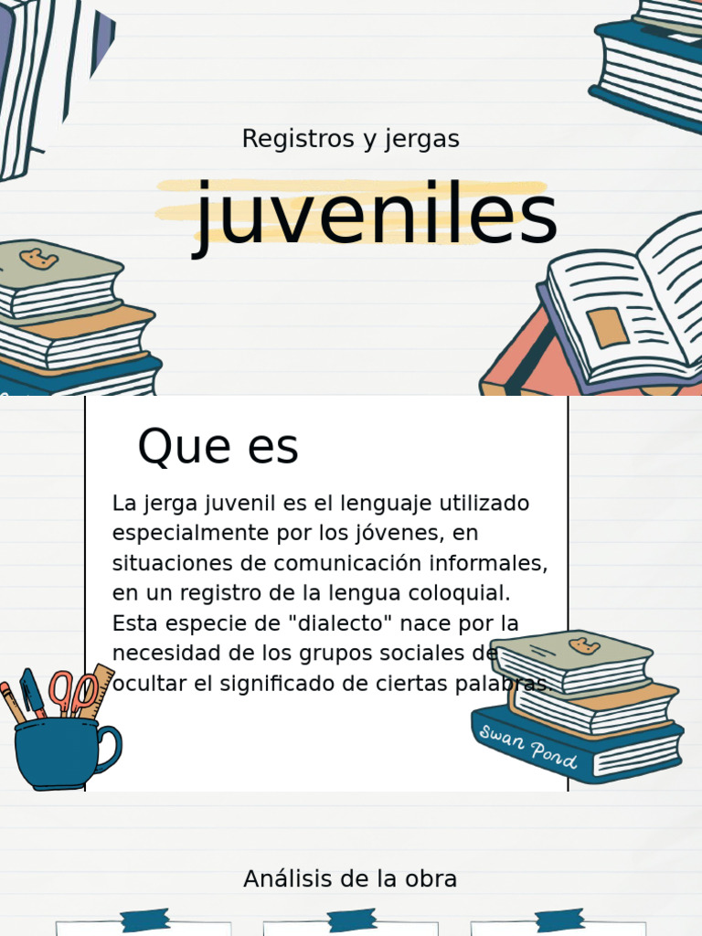 Registros y Jergas Juveniles | PDF
