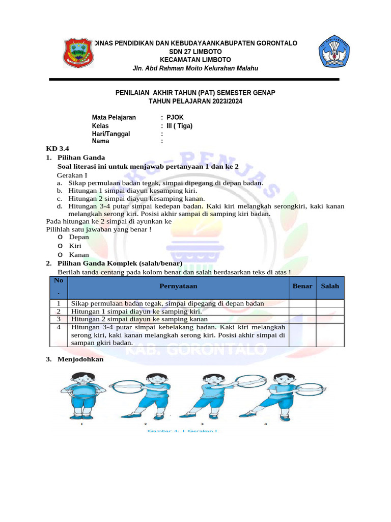 PAS Kelas III 2023 Revisi | PDF