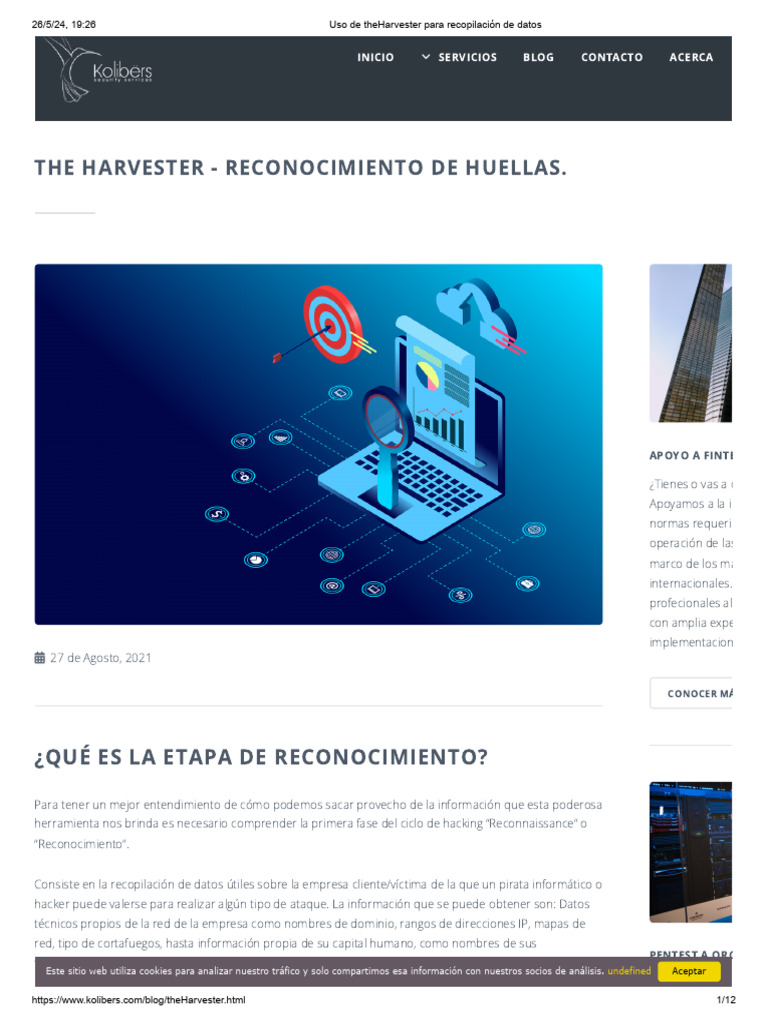 Uso de Theharvester para Recopilación de Datos | PDF