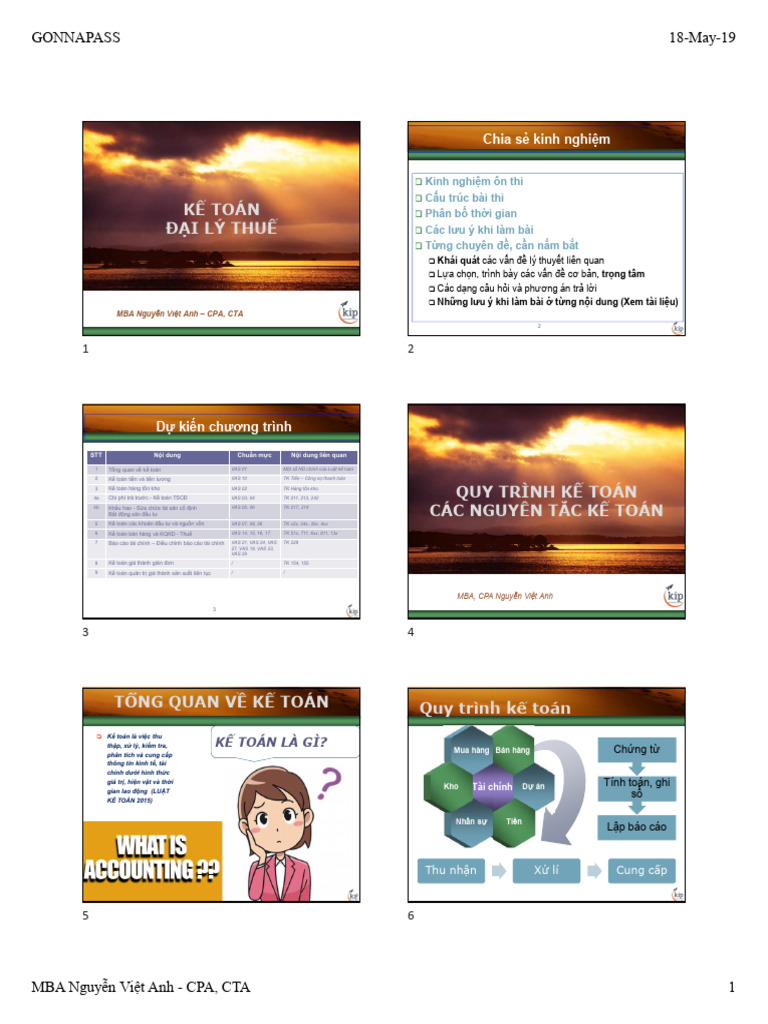 Slide 1 Tong Quan Ve Ke Toan | PDF