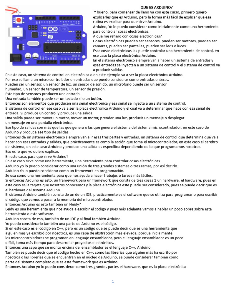 Que Es Arduino | PDF | Arduino | Informática
