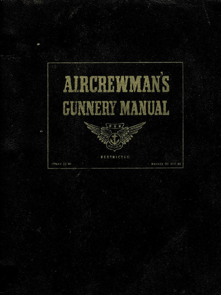 Air Crewmans Gunnery Manual 1944 | PDF