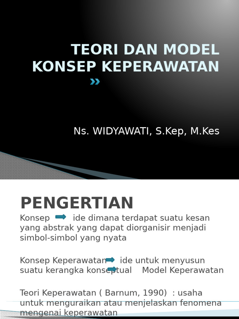 TEORI - DAN - MODEL - KONSEP - KEPERAWATAN Bu Sondang | PDF