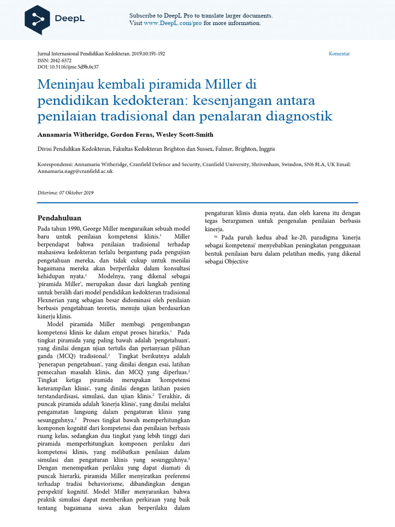 Revisiting Miller's Pyramid Id | PDF