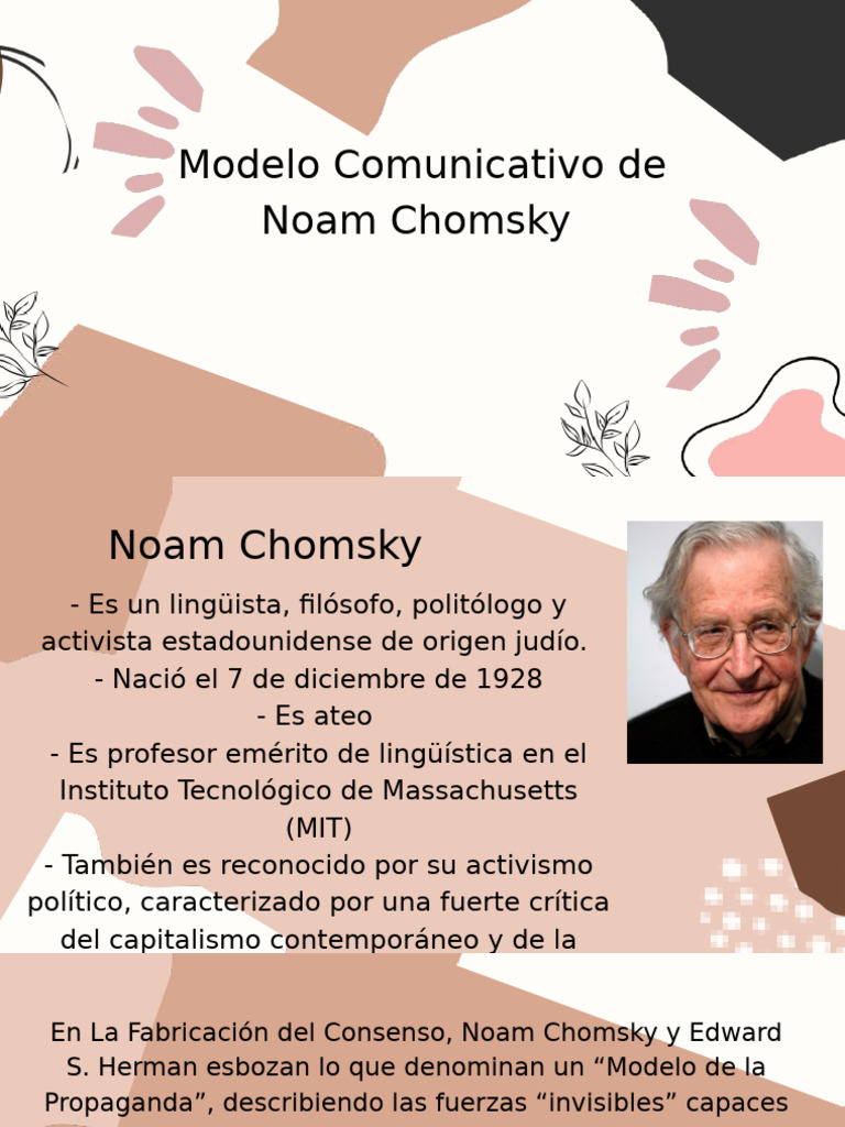 Modelo Comunicativo de Noam Chomsky | PDF