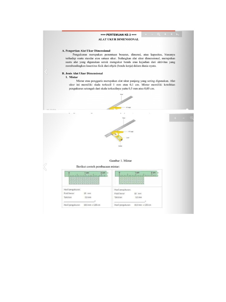 Alat Ukur Dimensional | PDF