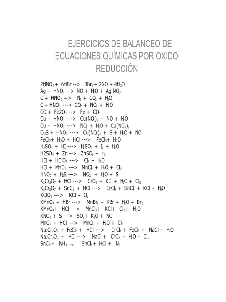 Reacciones Redox | PDF