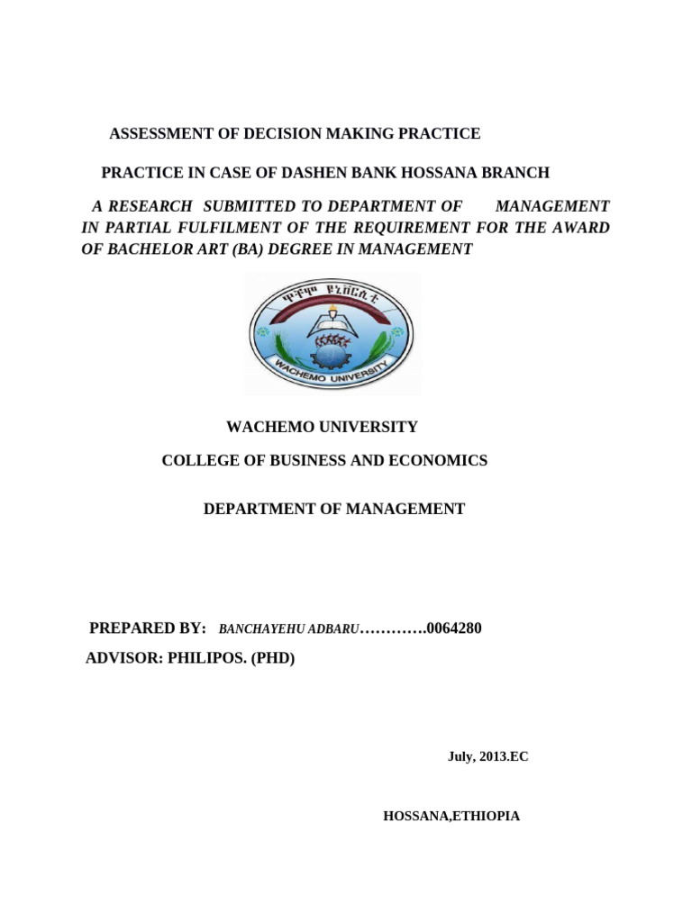 Abebech Yenew Managmnt | PDF