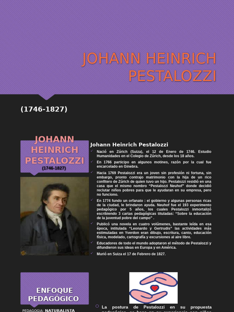 Johann Heinrich Pestalozzi | PDF