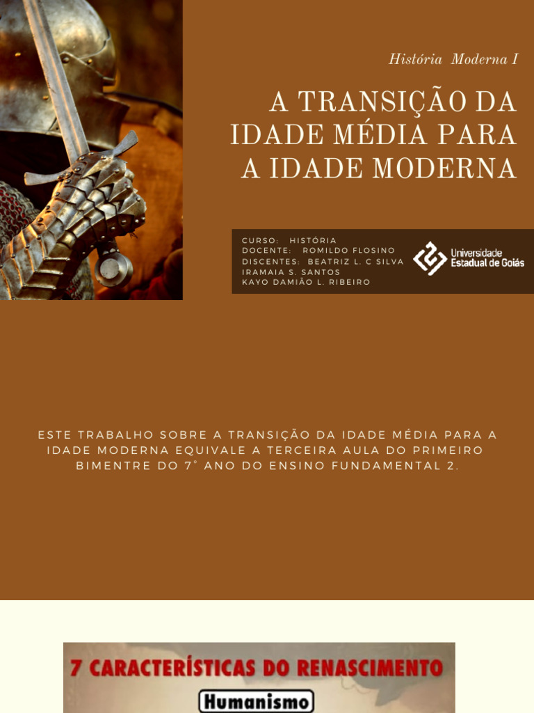 A Transição Da Idade Média para A Idade Moderna | PDF