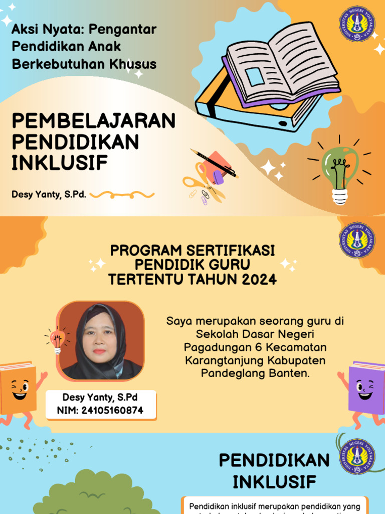 JURNAL MODUL 3 PENDIDIKAN INKLUSIF - Desy Yanty S.PD | PDF