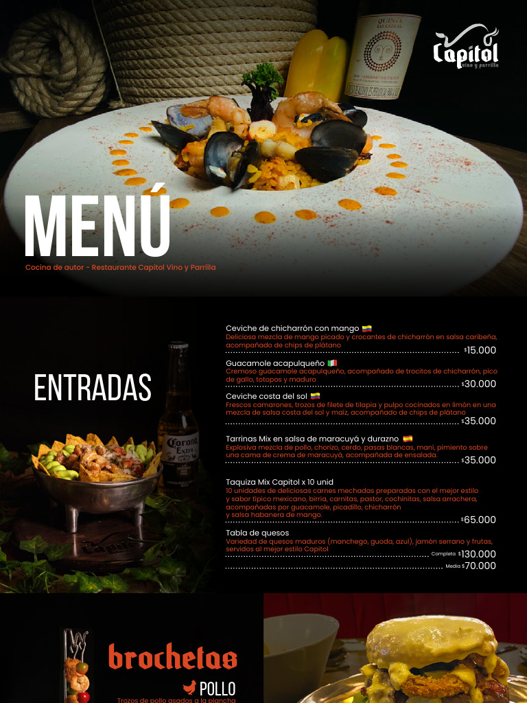 Capitol Vino y Parrilla Menu Horizontal1 | PDF
