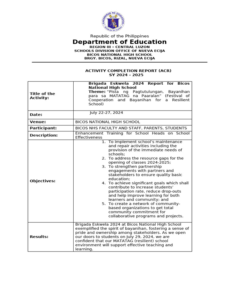 Acr Template Bicos | PDF