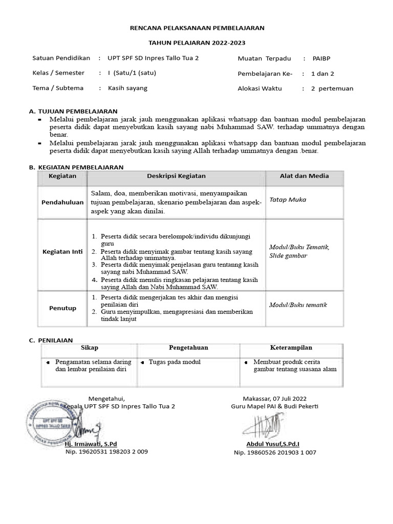 5 RPP 2022-2023 Uchu | PDF