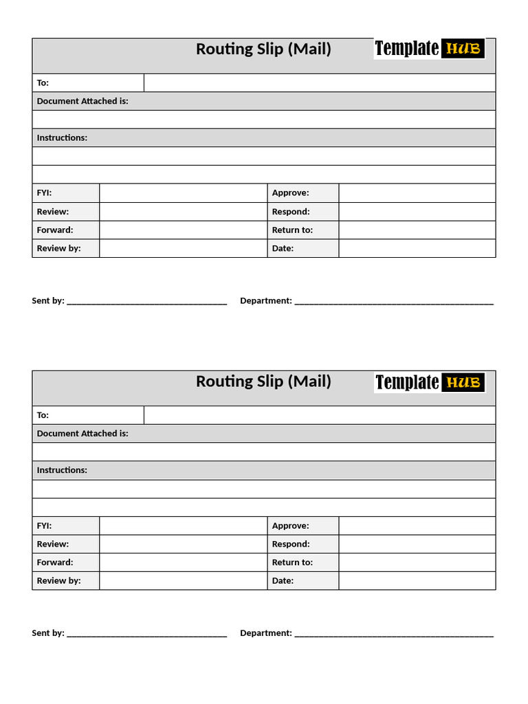 Routing Slip 1 | PDF