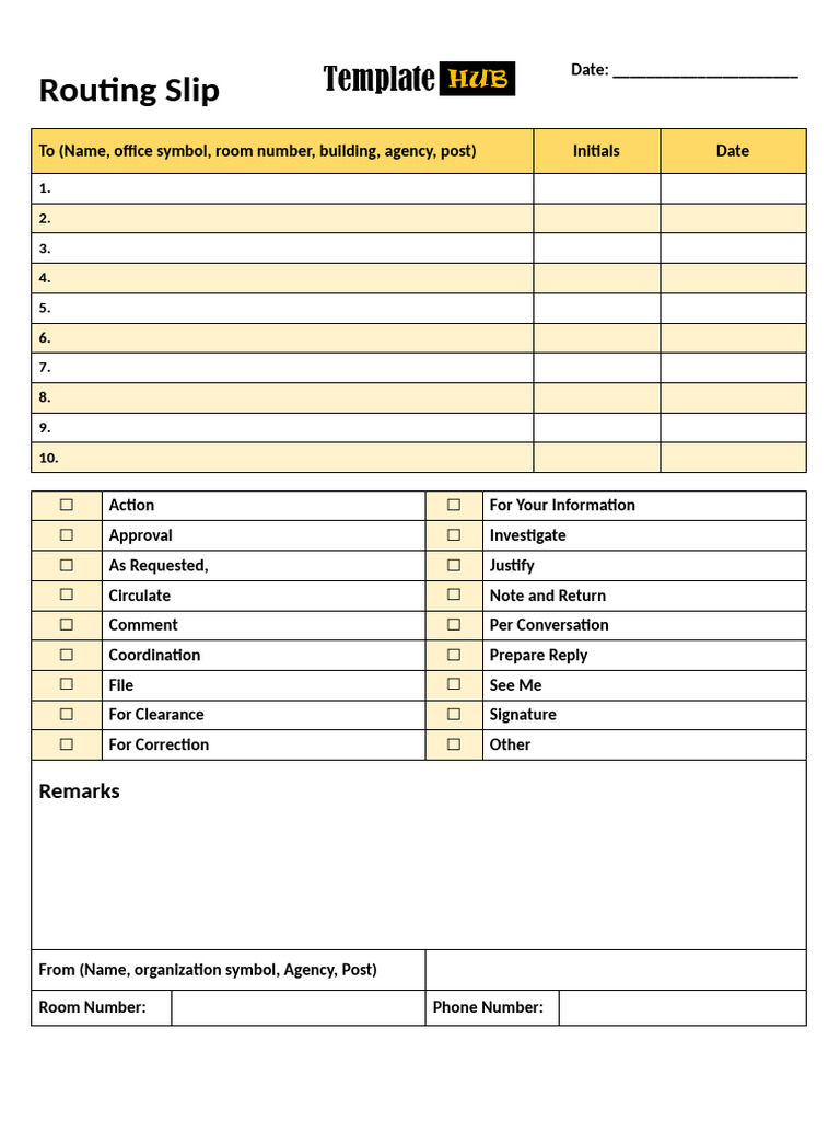 Routing Slip 5 | PDF