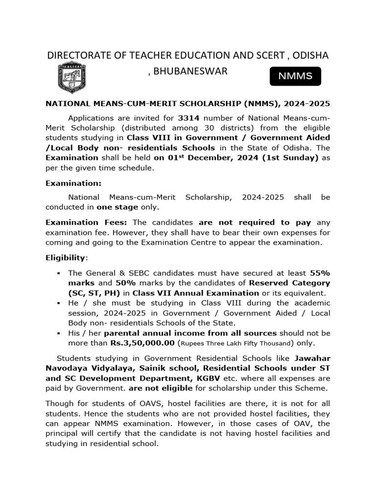 Guidelines Nmms e 2024 | PDF