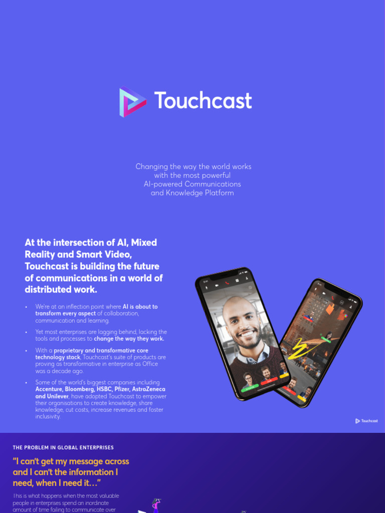 Touchcast Investment Overview | PDF