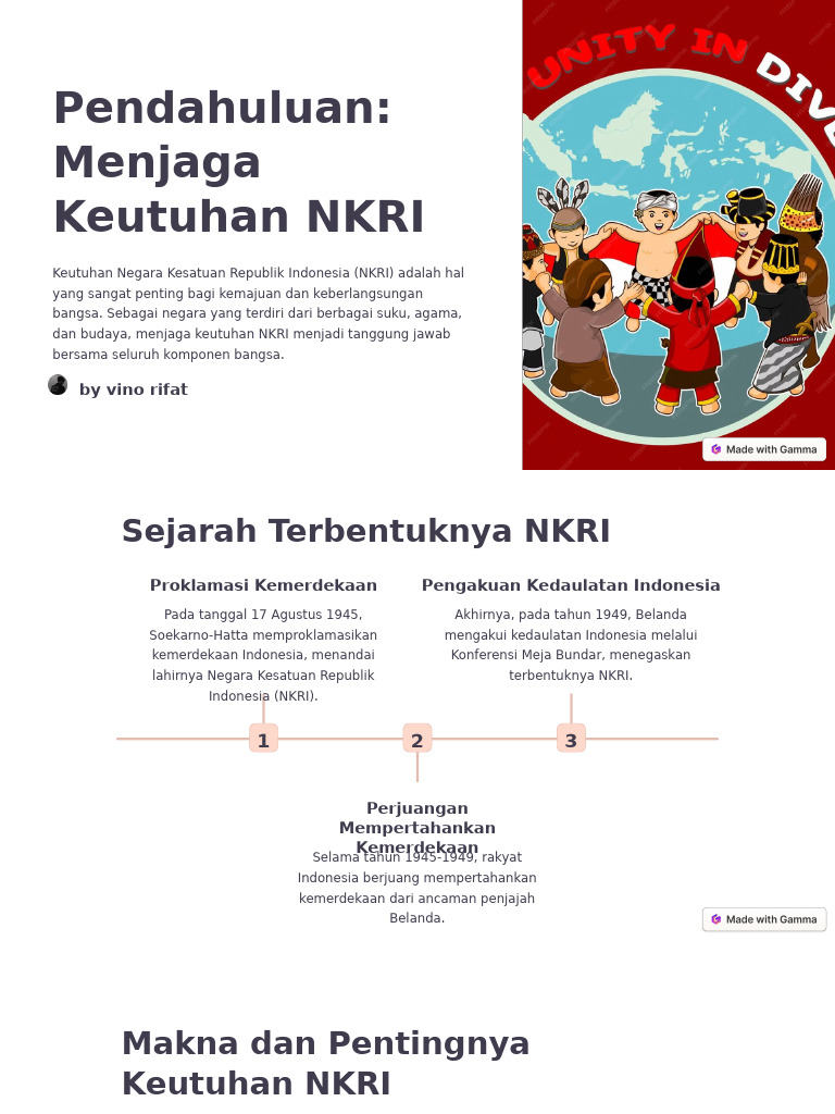 Pendahuluan Menjaga Keutuhan NKRI | PDF