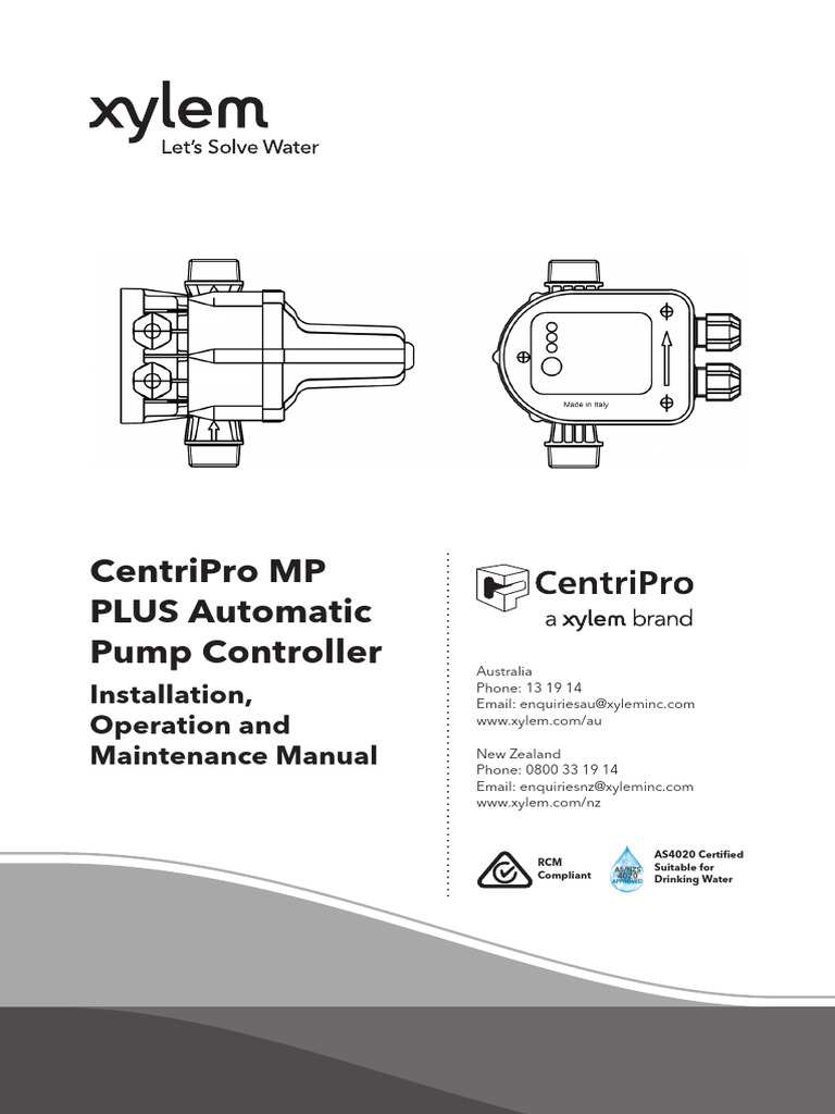 TECHNICAL - CentriPro MP PLUS InstallManual | PDF