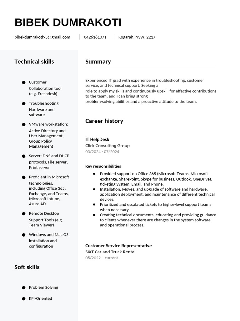 Bibek Dumrakoti: Technical Skills | PDF